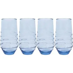 JULISKA Amalia Set Of 4 Acrylic Tumblers - Ocean