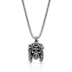ROOM101 Jesus Skull Sterling Pendant - Silver