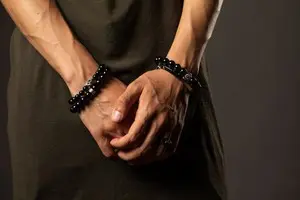 ROOM101 Skull Bead Sterling Silver Bracelet