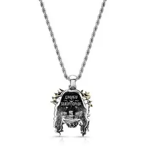 ROOM101 Jesus Piece Pendant - Silver/gold
