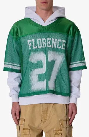 Mnml Layered Jersey Hoodie