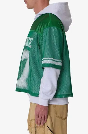 Mnml Layered Jersey Hoodie