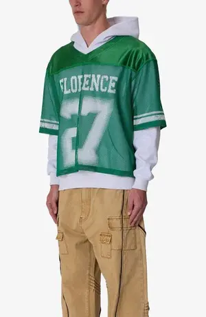 Mnml Layered Jersey Hoodie