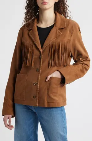 Paige Maronti Fringed Suede Jacket