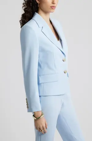 Nordstrom The Hanna Slim Fit Blazer - Blue Floaty