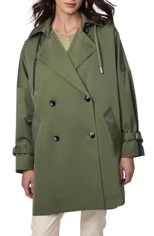 Bernardo Oversized Hooded Trench Coat
