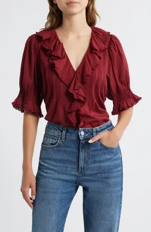 Crimson Tops For Women