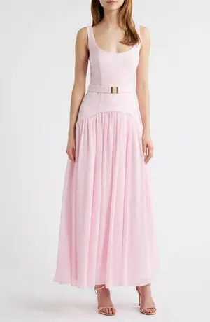 HUTCH Drop Waist Sleeveless Maxi Dress