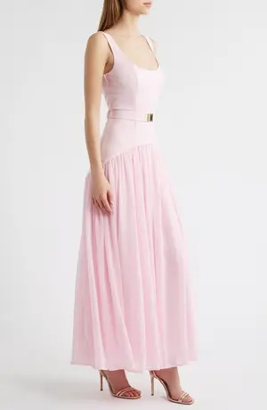 HUTCH Drop Waist Sleeveless Maxi Dress