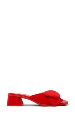 Camper Kora Bow Slide Sandal - Bright Red