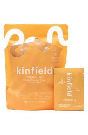 KINFIELD Golden Hour™ 12-pack Mosquito Repellent Wipes - No Color