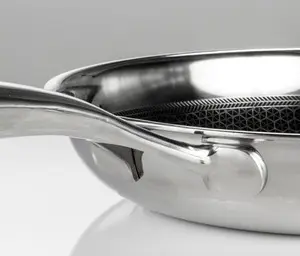FRIELING Black Cube 12-1/2 Inch Stainless/nonstick Hybrid Wok