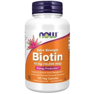 NOW FOODS Biotin 10mg 120 Capsules - One-color