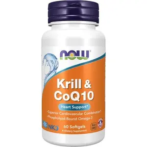 NOW FOODS Krill Oil & Coq10 60 Softgels - One-color
