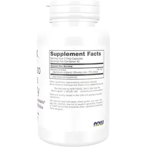 NOW FOODS Bamboo Silica Beauty 90 Capsules