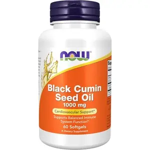 NOW FOODS Black Cumin Seed Oil 1000mg 60 Softgels - One-color