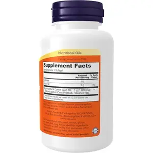 NOW FOODS Black Cumin Seed Oil 1000mg 60 Softgels