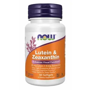 NOW FOODS Lutein & Zeaxanthin 60 Softgels - One-color