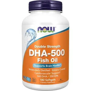 NOW FOODS Dha-500 Double Strength 180 Softgels - One-color