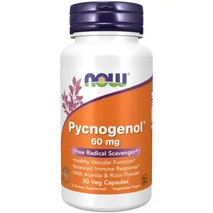 NOW FOODS Pycnogenol 60mg 50 Capsules - One-color