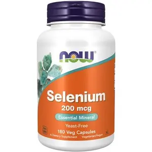 NOW FOODS Selenium 200mcg 180 Capsules - One-color