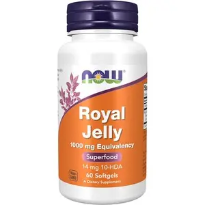 NOW FOODS Royal Jelly 1000mg 60 Softgels - One-color