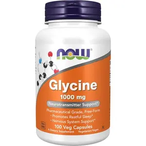 NOW FOODS Glycine 1000mg 100 Capsules - One-color