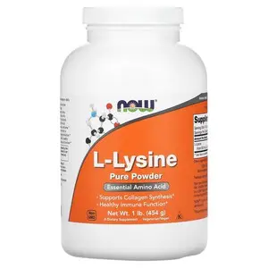 NOW FOODS L-lysine Powder 454 Grams - One-color