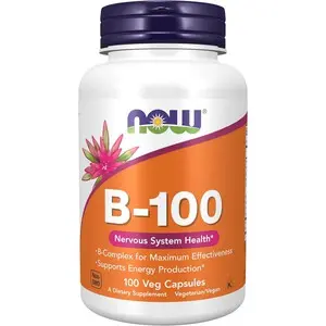 NOW FOODS Vitamin B-100 100 Capsules - One-color