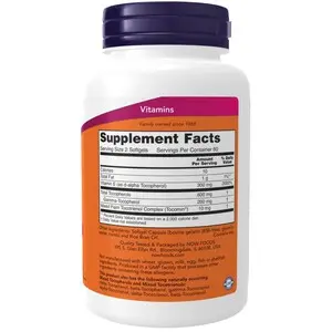NOW FOODS Advanced Gamma E Complex 120 Softgel Capsules