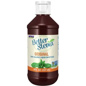 NOW FOODS Better Stevia Alcohol Liquid 8 Ounces - One-color