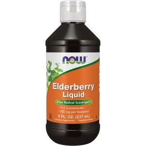 NOW FOODS Elderberry Liquid 237 Milliliters - One-color