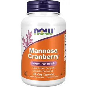 NOW FOODS Mannose Cranberry 90 Capsules - One-color