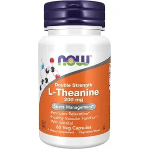 NOW FOODS L-theanine 200mg 60 Capsules - One-color
