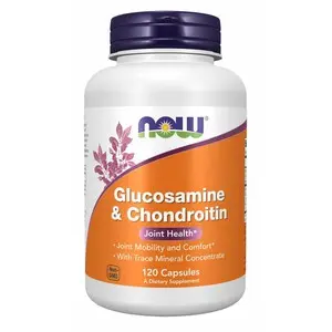 NOW FOODS Glucosamine & Chondroitin 120 Capsules - One-color