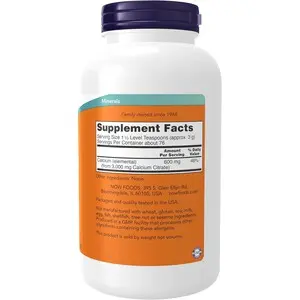 NOW FOODS Calcium Citrate Powder 227 Grams - One-color
