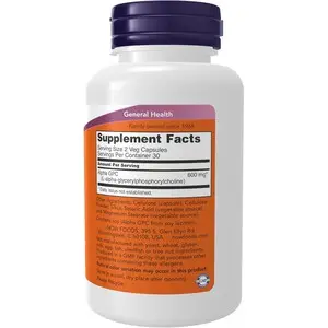 NOW FOODS Alpha Gpc 300mg 60 Capsules