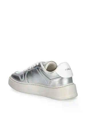 Furla Metallic Effect Trainers - Silver