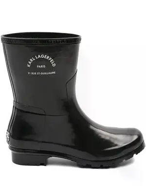 Karl Lagerfeld Logo Rain Boots