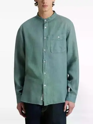 Woolrich Band-collar Button-up Shirt