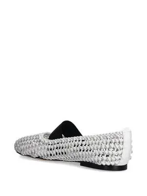 MSGM Woven Ballerina Flats