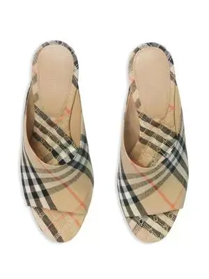 Burberry 90mm Check Mews Sandals
