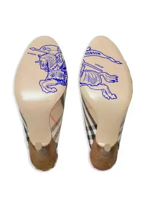 Burberry 90mm Check Mews Sandals