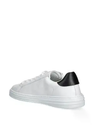 MSGM Logo-plaque Leather Sneakers