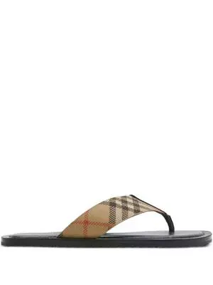 Burberry Burberry Check Pavilion Slides Neutrals