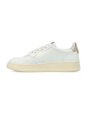 AUTRY Leather Medalist Low Sneakers - Bianco