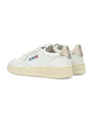 AUTRY Leather Medalist Low Sneakers - Bianco