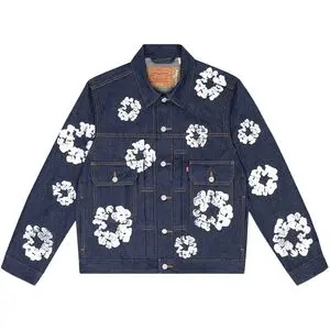 DENIM TEARS Type Ii All Over Wreath Jacket - Blue