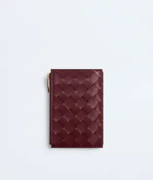 Bottega Veneta Intrecciato Medium Bi-fold Wallet - Barolo