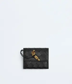Bottega Veneta Andiamo Tri-fold Wallet - Black